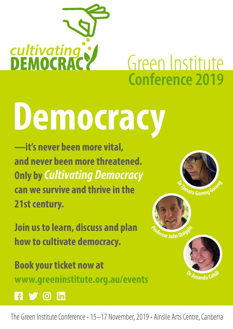 Cultivating Democracy: Green Institute Conference