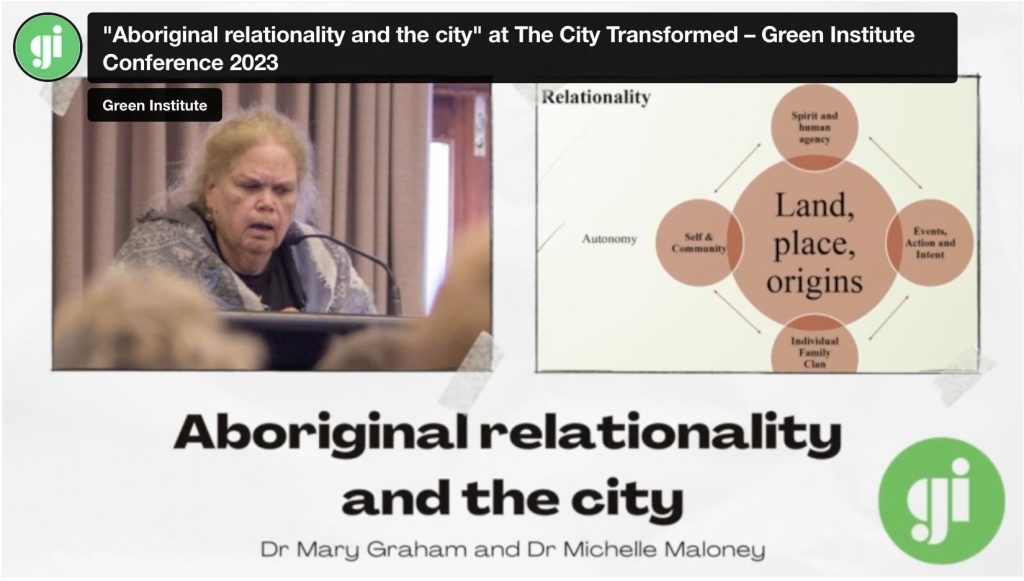 Green Institute Conference - Aboriginal Relationality And the City ...